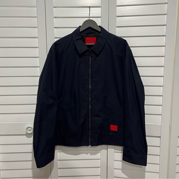 Hugo Boss | Jackets & Coats | Hugo Boss Red Label Dark Blue Bomber ...